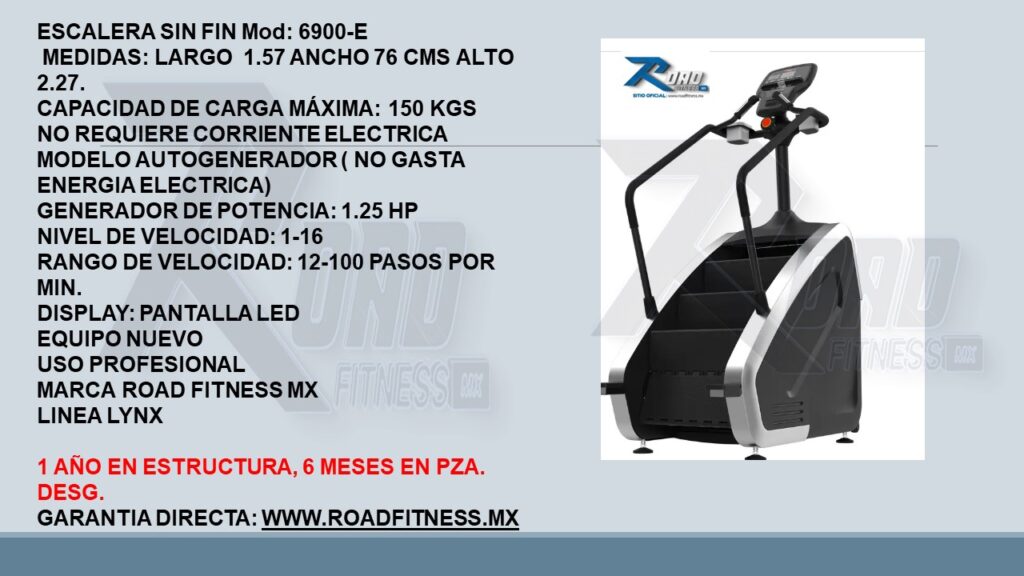 ESCALERA SIN FIN – Road Fitness Mx